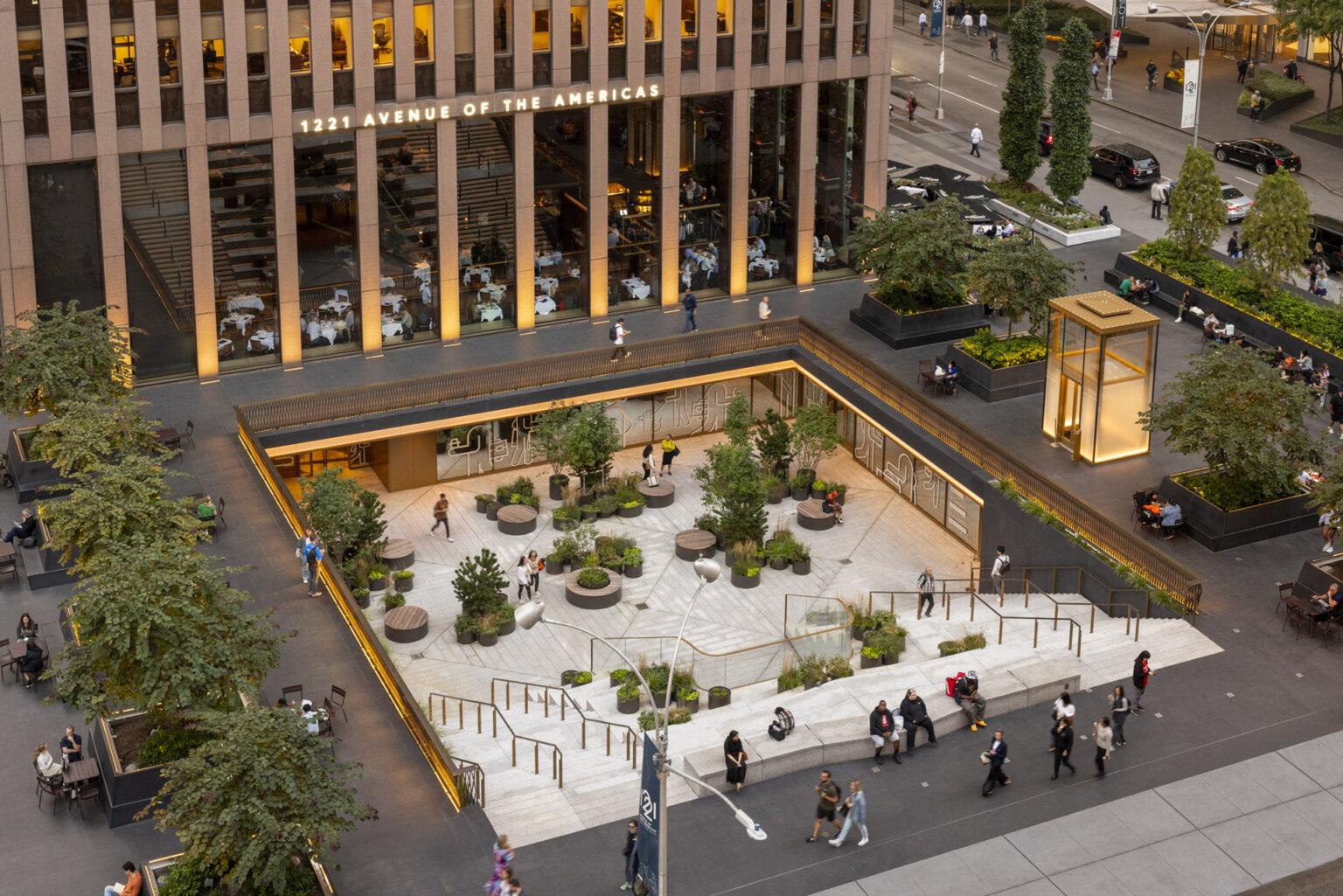 Rockefeller Group's Public Plaza wins the Rethinking the Future Award 2024 - ACPV ARCHITECTS